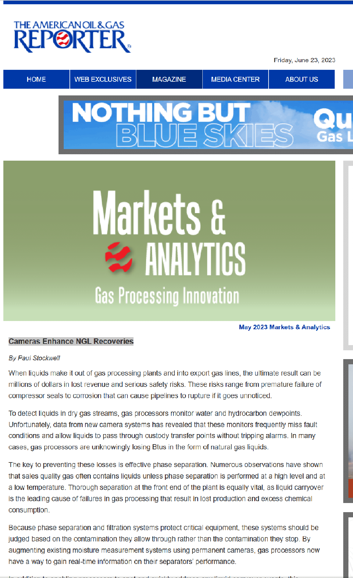 Published Articles - Process Vision